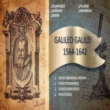 Galileo galilei | PPTX