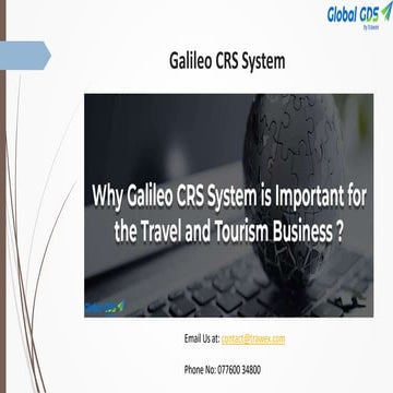 Galileo CRS System, Galileo CRS System Software | PPTX