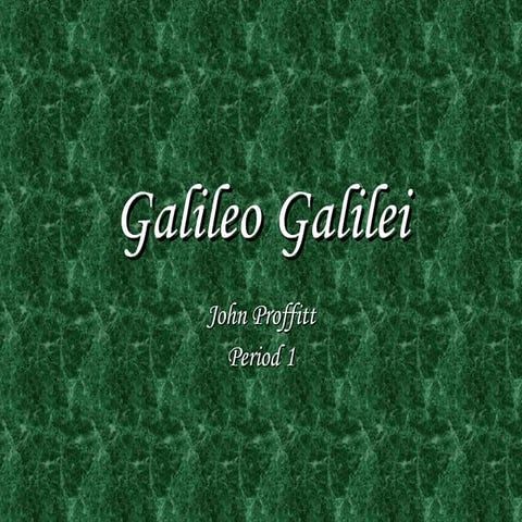 Galileo galilei power point | PPTX