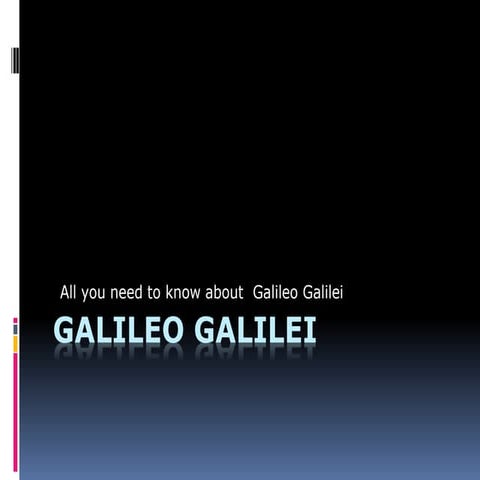 Galileo galilei | PPTX | Space and Astronomy | Science
