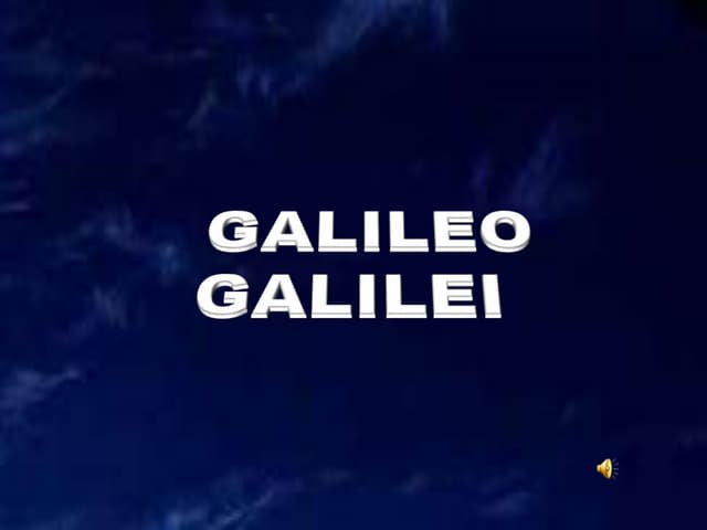 Galileo galilei | PPTX