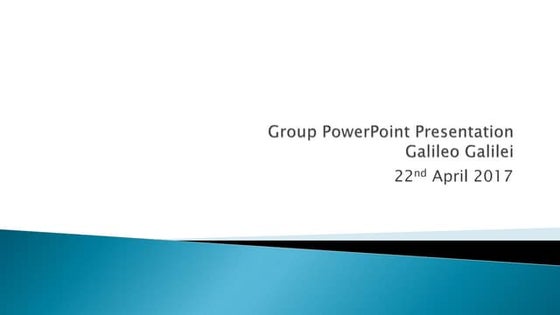 Galileo galilei | PPT