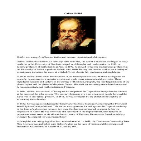 Galileo galilei 1 | DOC