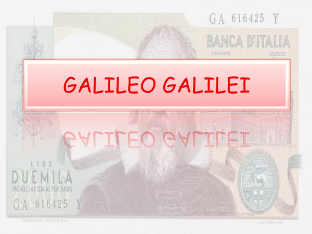 Galileo galilei power point | PPTX