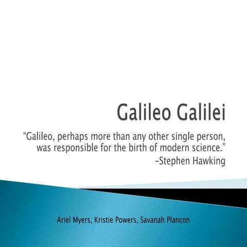 Galileo galilei power point | PPTX