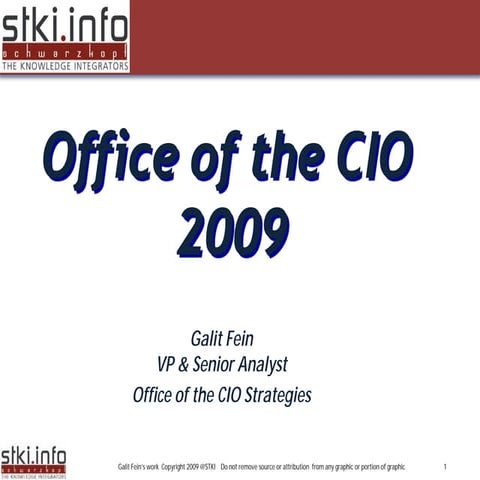Office of the CIO 2009 | PDF