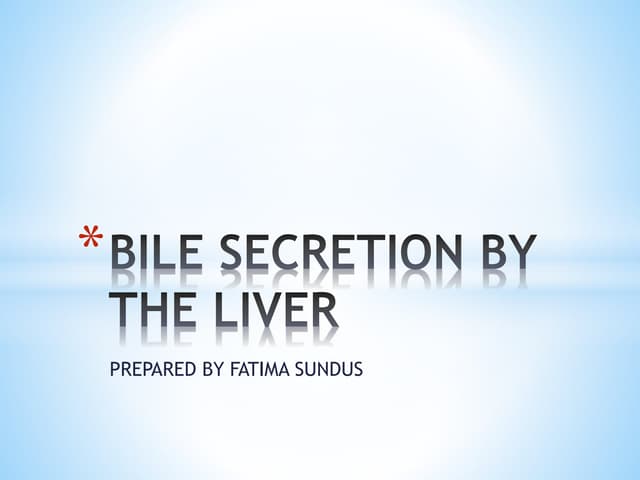 Bile | PPTX