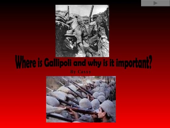 Gallipoli Presentation | PPT