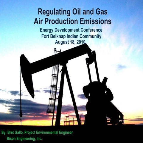 Regulating Oil and Gas Production Emissions | PDF