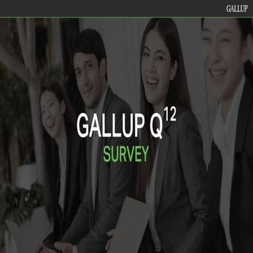 Gallup Thailand - Gallup Q12 Survey | PDF