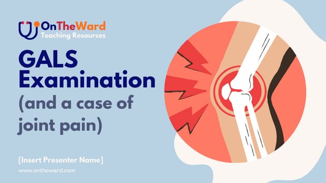 Gals Examination Powerpoint Ppt
