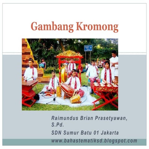 Gambang kromong | PPTX