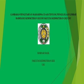 GAMBARAN PENGETAHUAN MAHASISWA CO-ASS TENTANG PENGELOLAAN LIMBAH ...