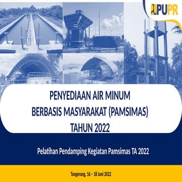 GAMBARAN UMUM PAMSIMAS, Program Penyedian Air Minum Berbasis Masyarakat ...
