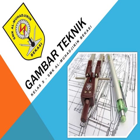 PROYEKSI ORTHOGONAL MATA KULIAH GAMBAR TEKNIK, TEKNIK SIPIL | PPTX