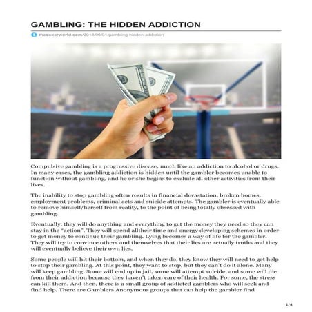 Gambling addiction presentation | PPTX