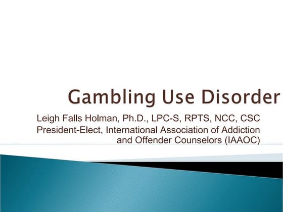Gambling addiction | PPT