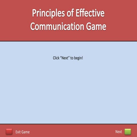Communication Skills Game | PPTX