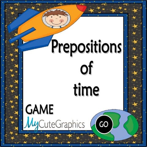 preposition of time game like activities | PPT