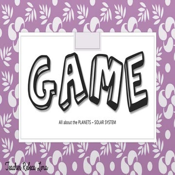 GAME SOLAR SYSTEM | PPSX