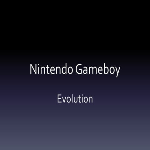 Gameboy pp | PPTX