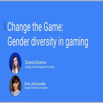 Gender diversity in gaming | PDF