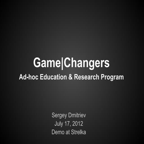 Game|Changers at Stelka's Demo | PDF
