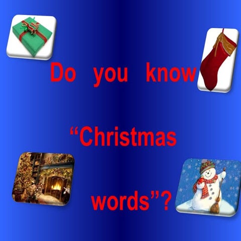 Game christmas words | PPT