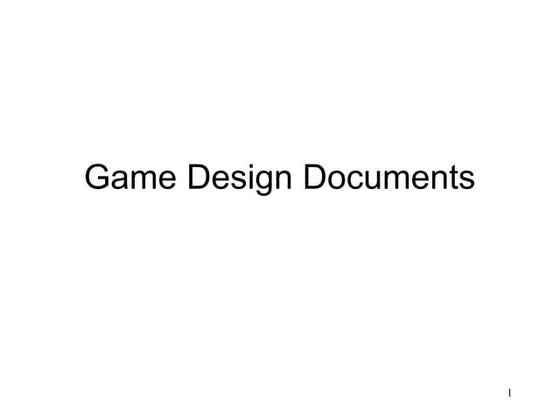 Game design document template for serious games | PDF