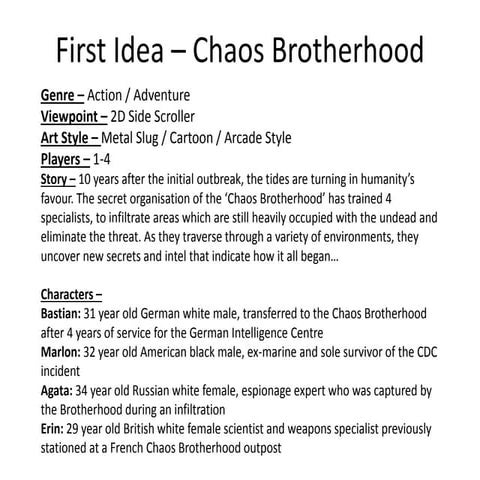 Game Brainstorms | PPTX | Roleplaying Games | Games and Puzzles