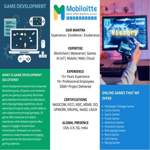 Game Development Company | PPT | Free Download