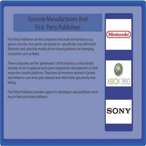 Game industry presentation | PPT