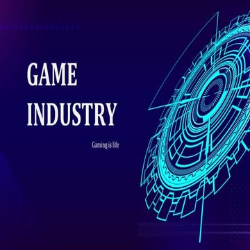Game industry presentation | PPTX