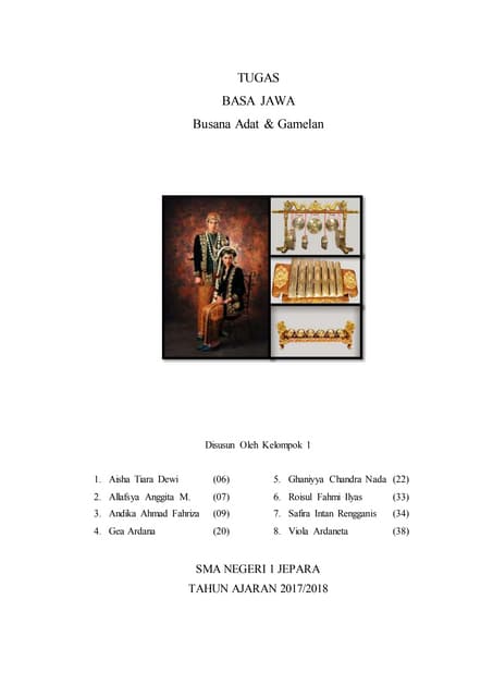 Gamelan jawa | PPT