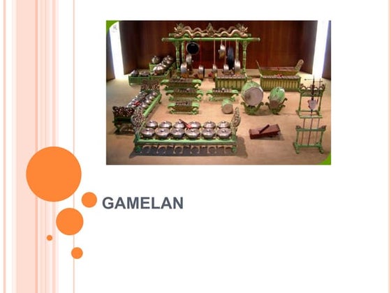 Gamelan | PPT | Music | Entertainment