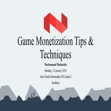 Game Monetization Tips & Techniques | PPTX