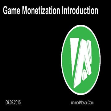 Game monetization introduction | PDF
