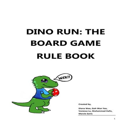 Game rule book for dino run revised | PDF