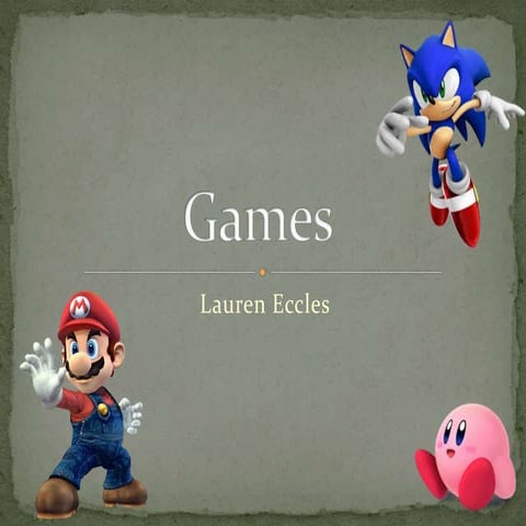 Games for Media | PPT