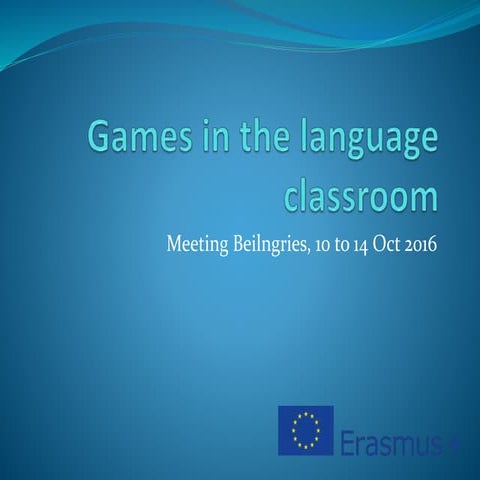 Using games in the language classroom | PPT
