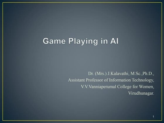 AI based Tic Tac Toe game using Minimax Algorithm | PPT