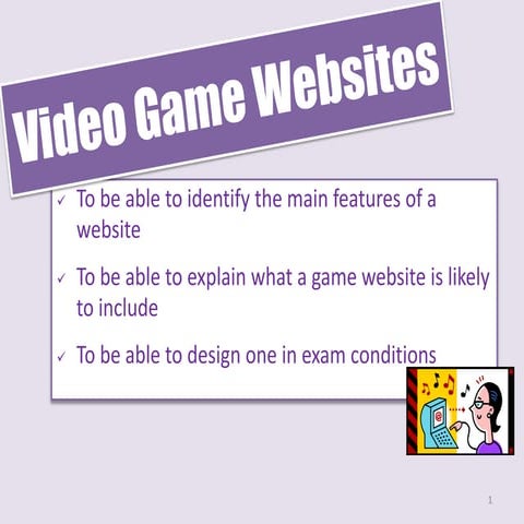 Games websites lesson | PPTX | Internet | Computing