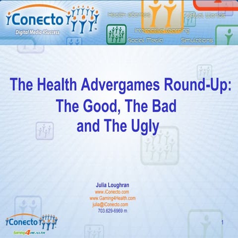 Games For Health Advergaming Loughran 06 09 09 | PPT