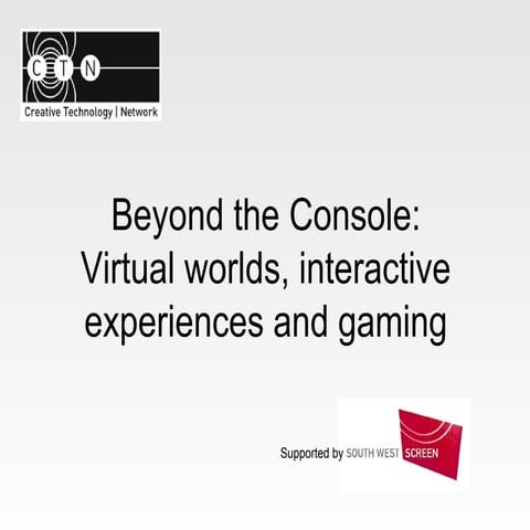Games Industry Overview & SW Research | PPT