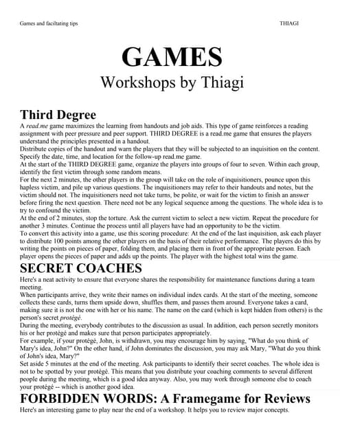 Game based learning-traditional | PPT