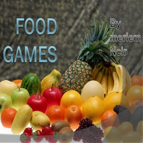food-game for elementary school students | PPT