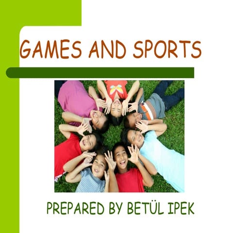 Games And Sports For 6th Class | PPT