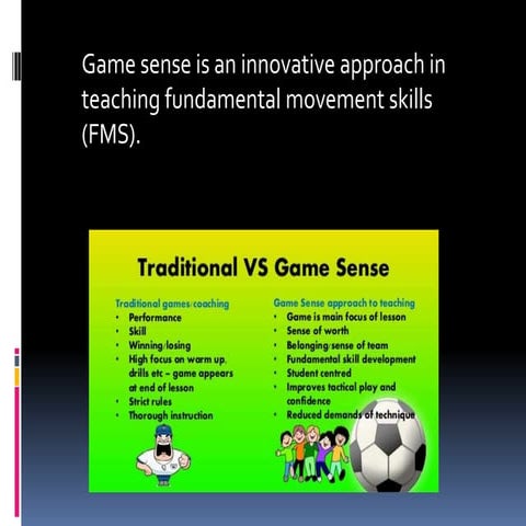 Fundamental Movement Skills & Game Sense | PPTX