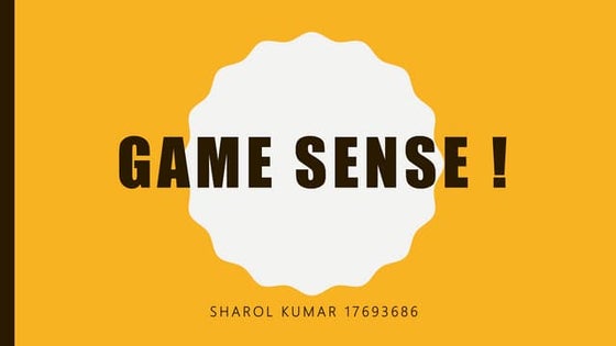 Introduction to Game Sense | PPT