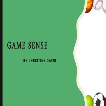Game sense | PPTX